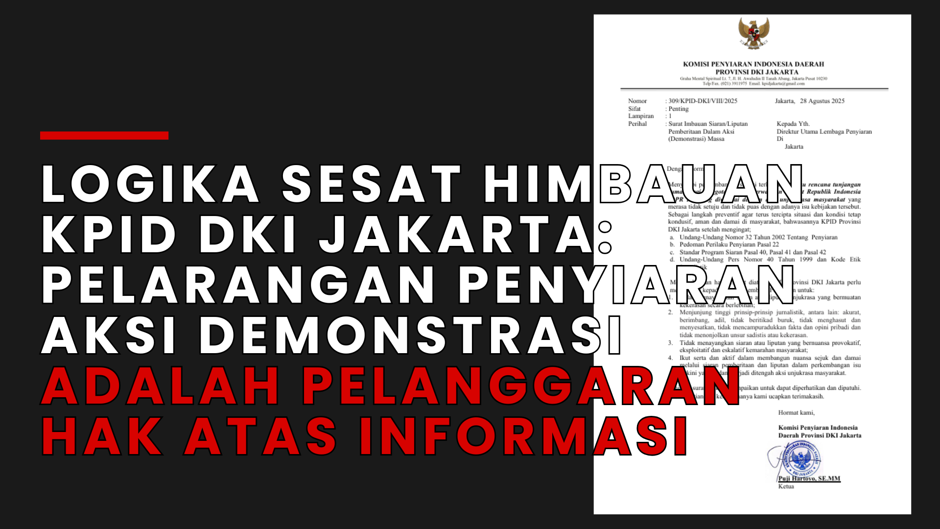[Siaran Pers] Logika sesat himbauan KPID DKI Jakarta: Pelarangan ...